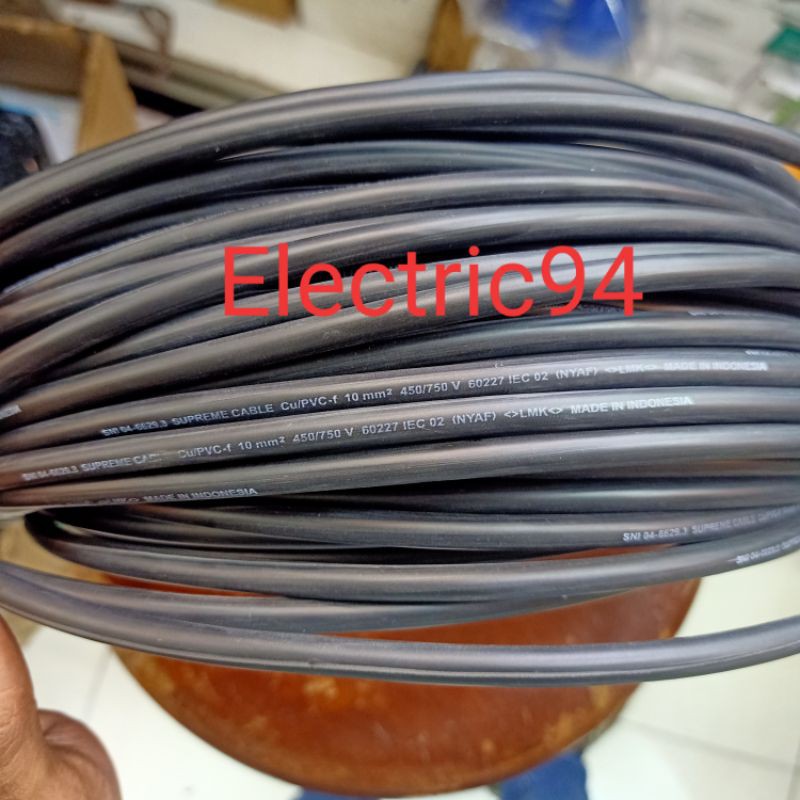 Jual kabel NYAF 10mm hitam per meter | Shopee Indonesia