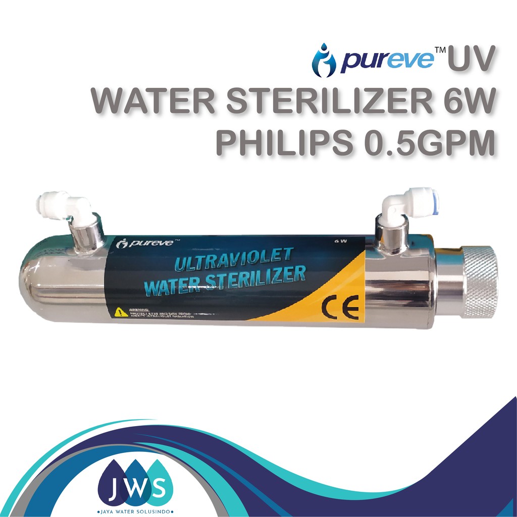 Jual UV WATER STERILIZER 6W PHILIPS 0.5 GPM - Filter Air | Shopee Indonesia