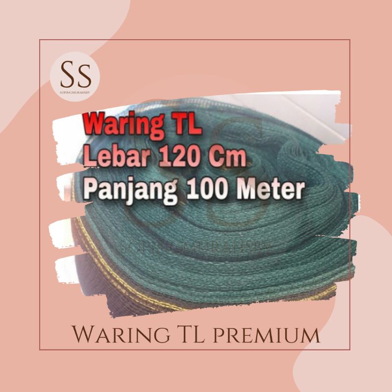 Jual Waring Hitam TL 120 cm Jaring Ikan Jaring Tambak Bagus Murah ...