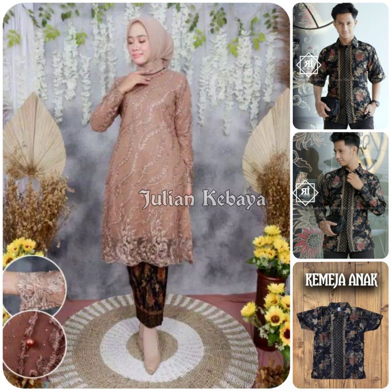 Jual BAJU BATIK COUPLE KEBAYA TUNIK / SET KEBAYA COUPLE BATIK MODERN ...