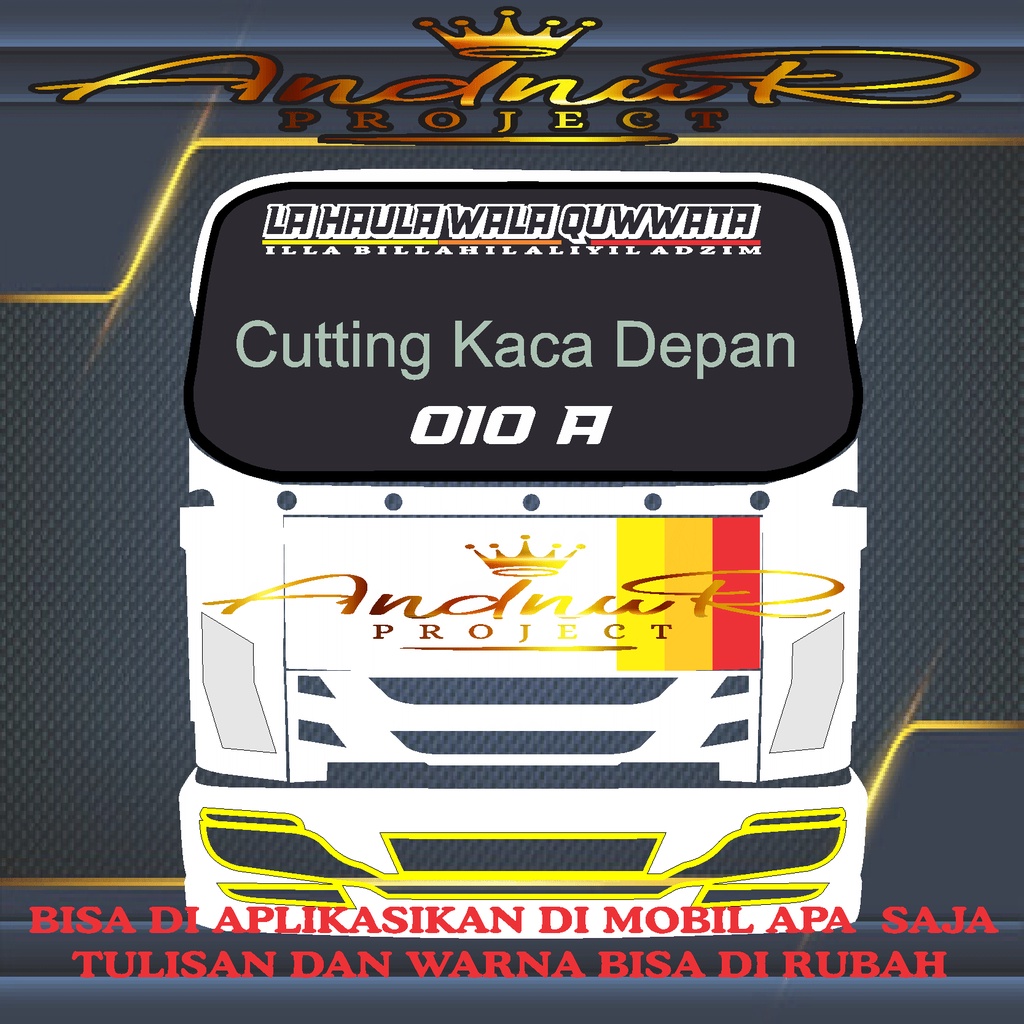 Jual STICKER CUTTING KACA ATAS DEPAN UKURAN 110CM X12CM BISA ...