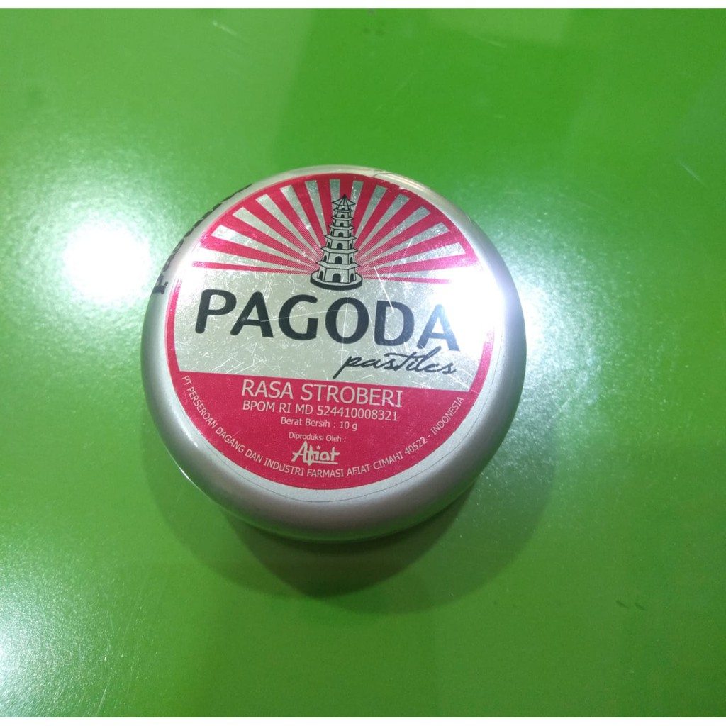 Jual Pagoda rasa Strawberry 10 gr - Permen Pastiles | Shopee Indonesia