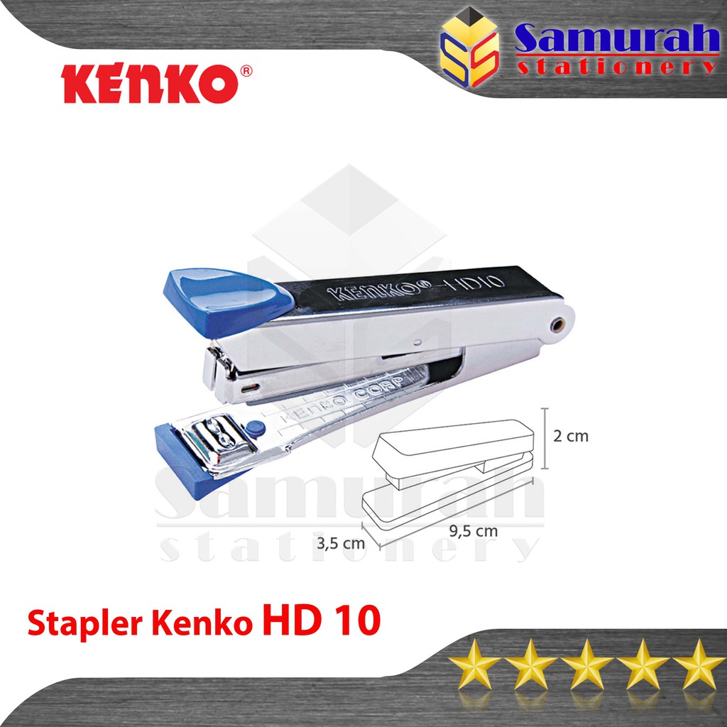 Jual Stapler Kenko HD 10 / Mesin Staples Tangan HD10 Kecil / Alat ...