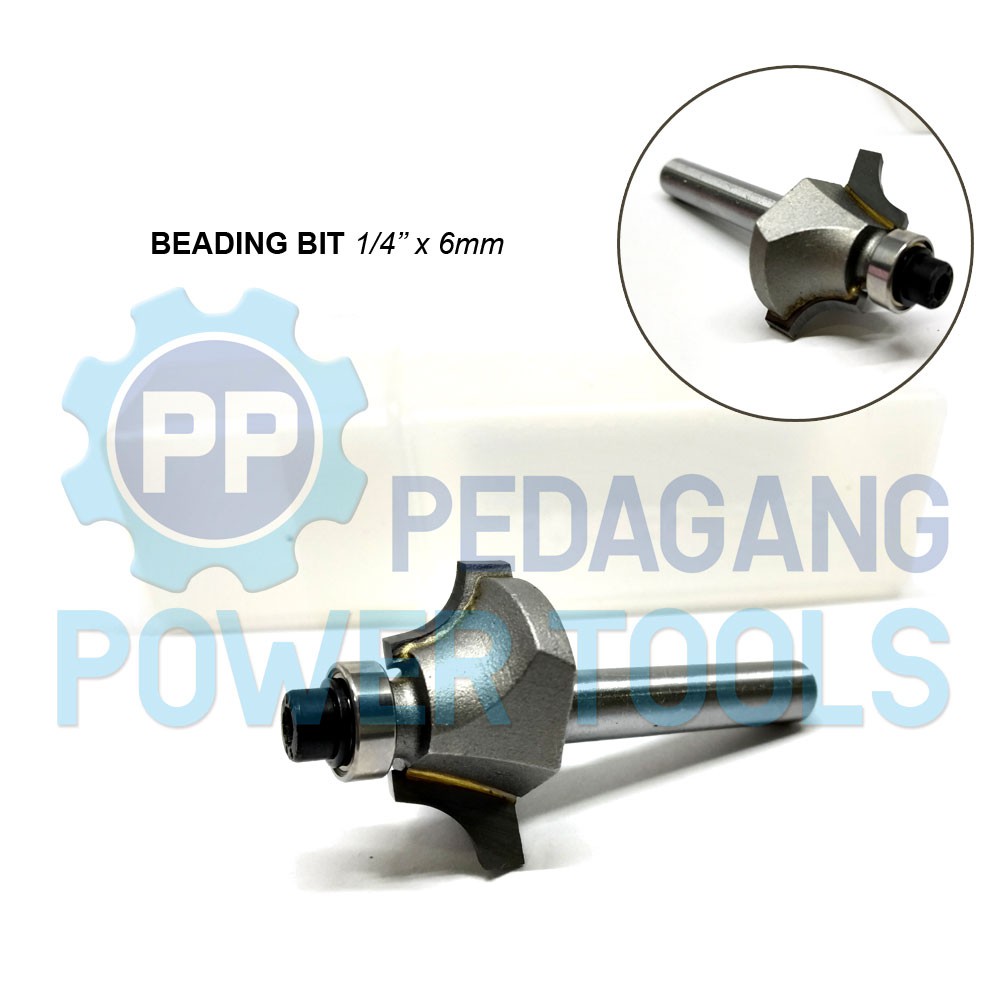 Jual MATA BEADING BIT 6 MM MESIN PROFIL KAYU WOOD TRIMMER ROUTER BIT ...