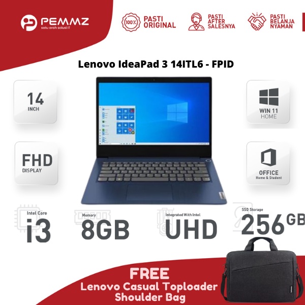 Jual LENOVO IDEAPAD 3 14ITL6 - FPID - CORE i3-1115G4 - SSD 256GB ...