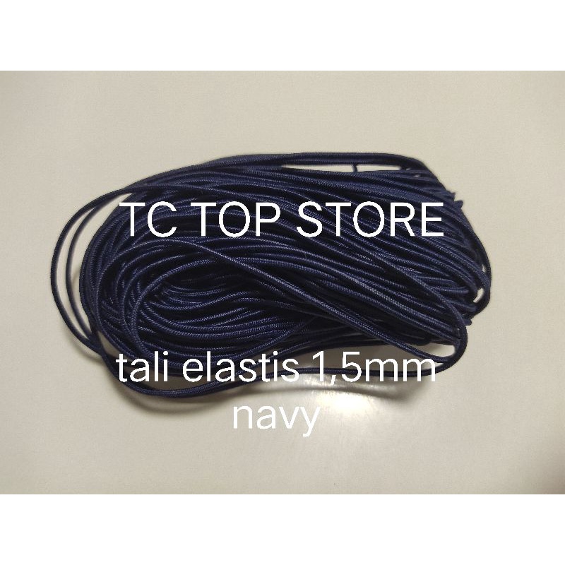 Jual Tali Karet 1,5mm (25 meter) / tali elastis / tali string | Shopee ...