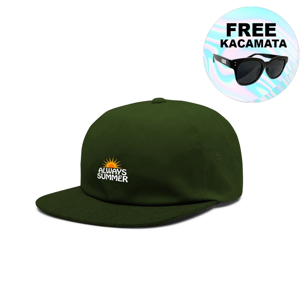 Jual Hgvr Topi six panel 6 panel Green Army Hstb 16 Hijau Army Gratis ...