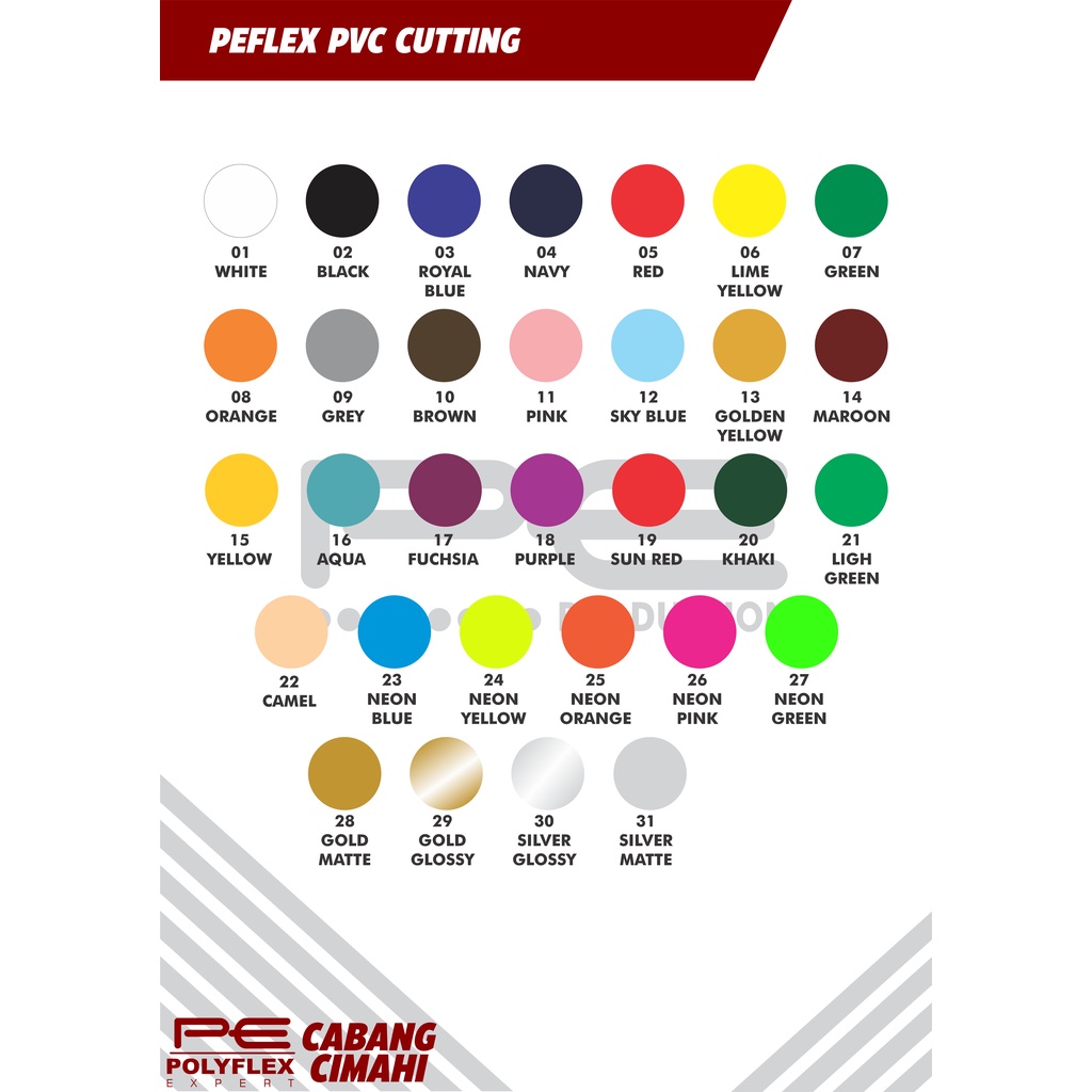 Jual POLYFLEX PVC KOREA ( METERAN ) | Shopee Indonesia