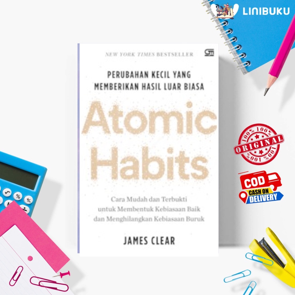 Jual Buku Atomic Habits Edisi HARD COVER (HC): Perubahan Kecil yang ...