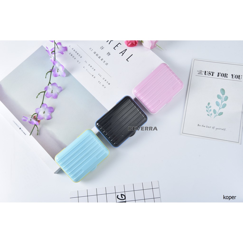 Jual Tempat softlens koper lucu kotak softlens unik koper A833 | Shopee ...