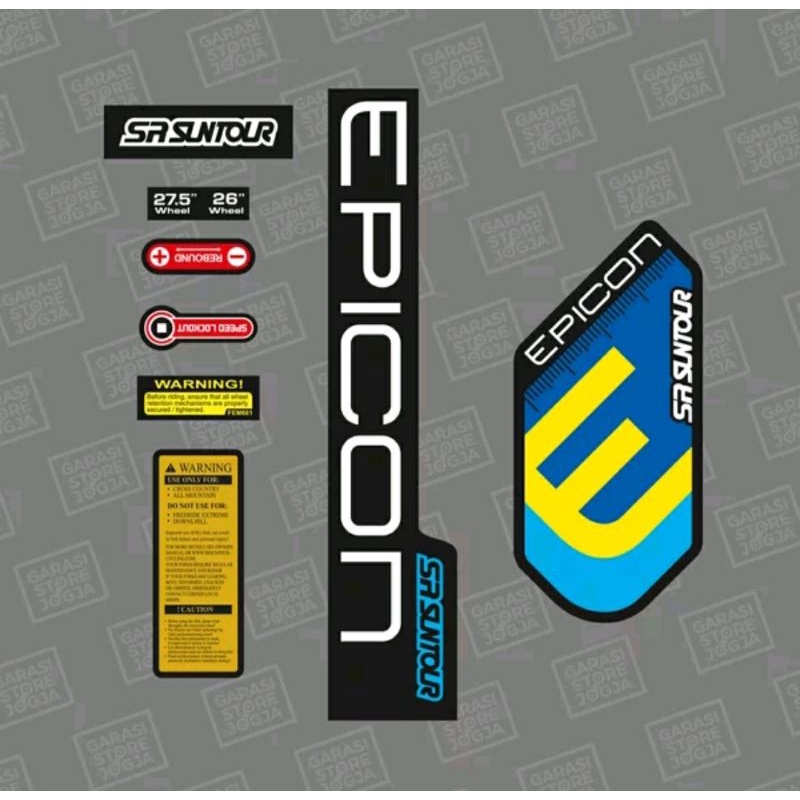 Jual Decal Stiker Fork Suntour Epicon | Shopee Indonesia