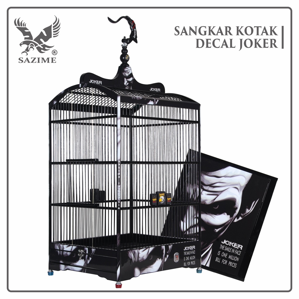 Jual SANGKAR KOTAK DECAL JOKER SAZIME PETAK / KOPER / GEPENGAN / BATA ...