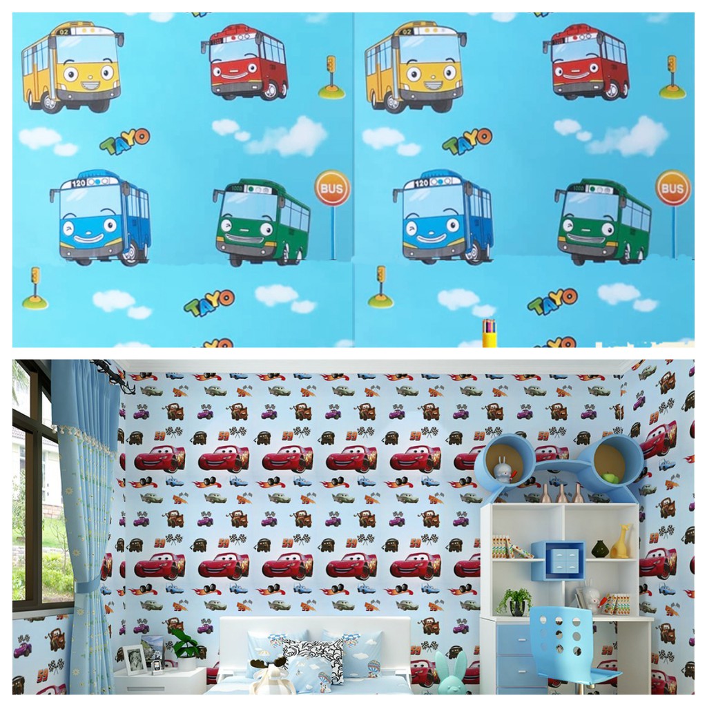 Jual Wallpaper dinding 3d kamar tidur / Wallpaper dinding kamar anak ...