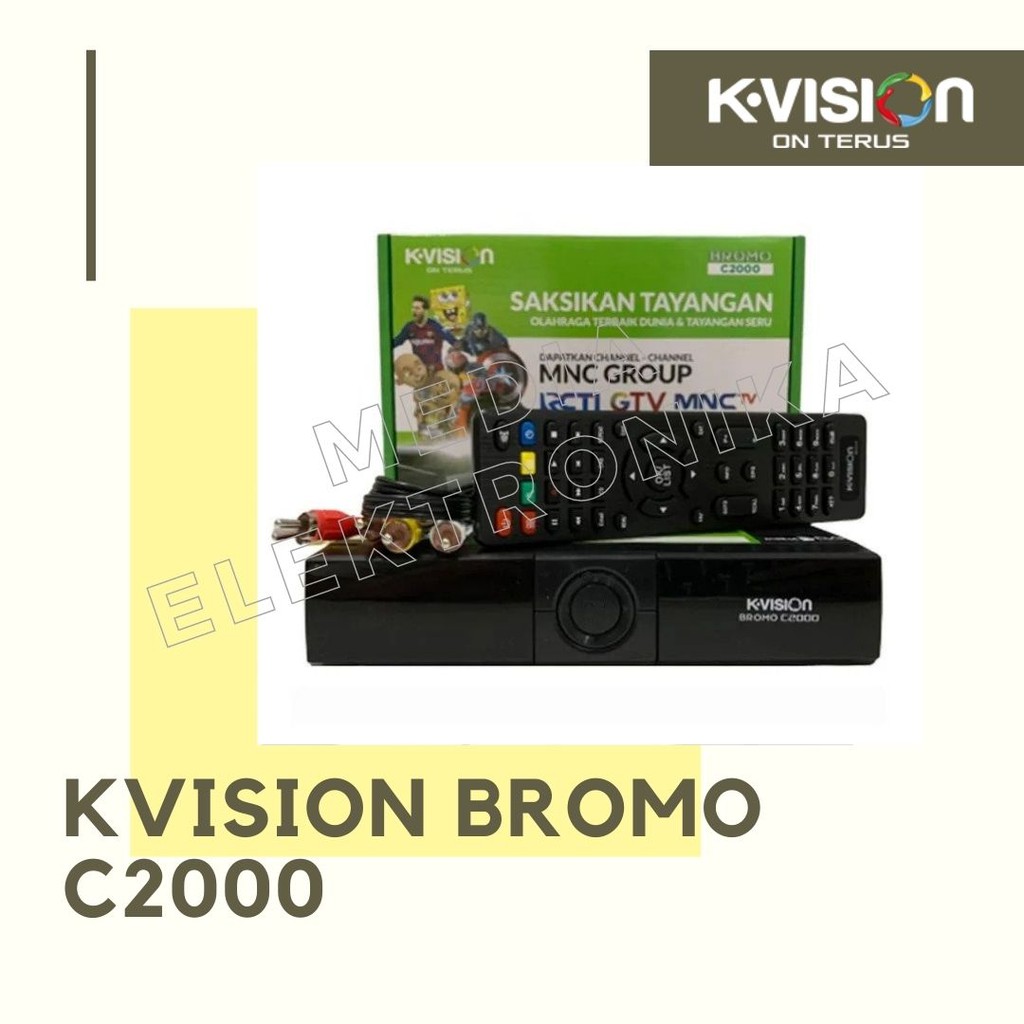 Jual RECEIVER PARABOLA KVISION BROMO C2000 | Shopee Indonesia
