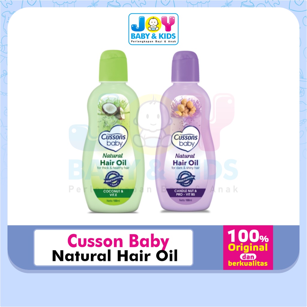 Jual Cussons Baby Natural Hair Oil - Minyak Penumbuh Rambut Bayi 100ml ...