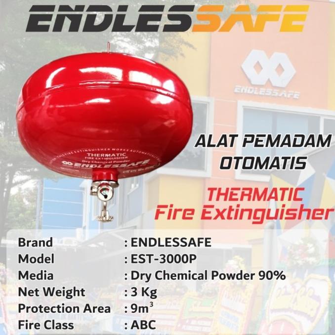 Jual APAR Thermatic Powder 3kg / Alat Pemadam Otomatis Gantung Plafon ...