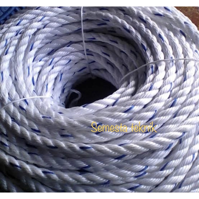 Jual Tali plastik pp tali tambang kapal ukuran 24 mm per meter | Shopee ...