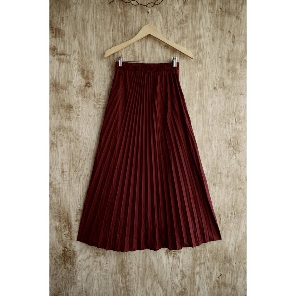 Jual PLISKET skirt by ZALFA outfit / rok wanita murah / rok plisket / rok harian | Shopee Indonesia