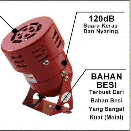 Jual Baby Mini Sirine Siren Alarm MS190 MS-190 220 V AC Sirene Motor ...