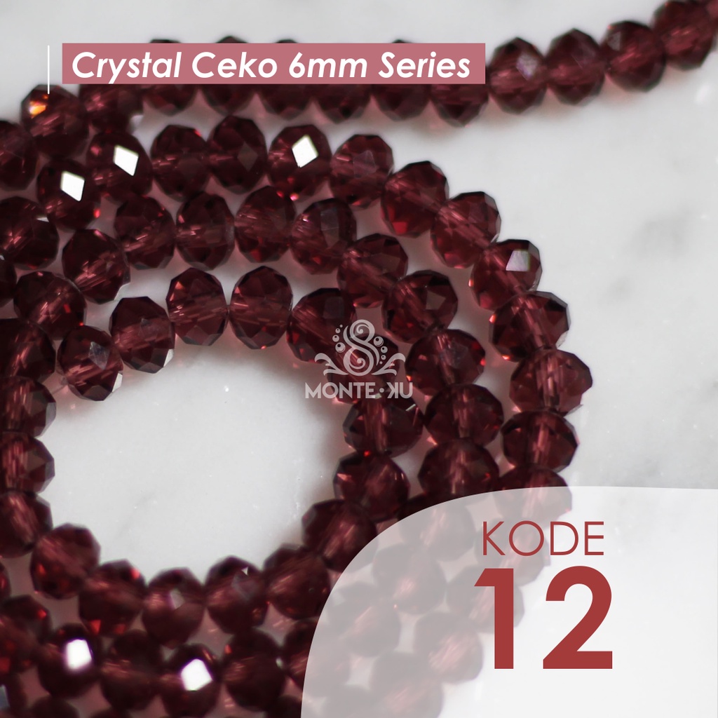 Jual Mote Manik Kristal Ceko Bakpau 6mm Sedang Monte Payet Beads Kristal Cina Rentengan Murah ...