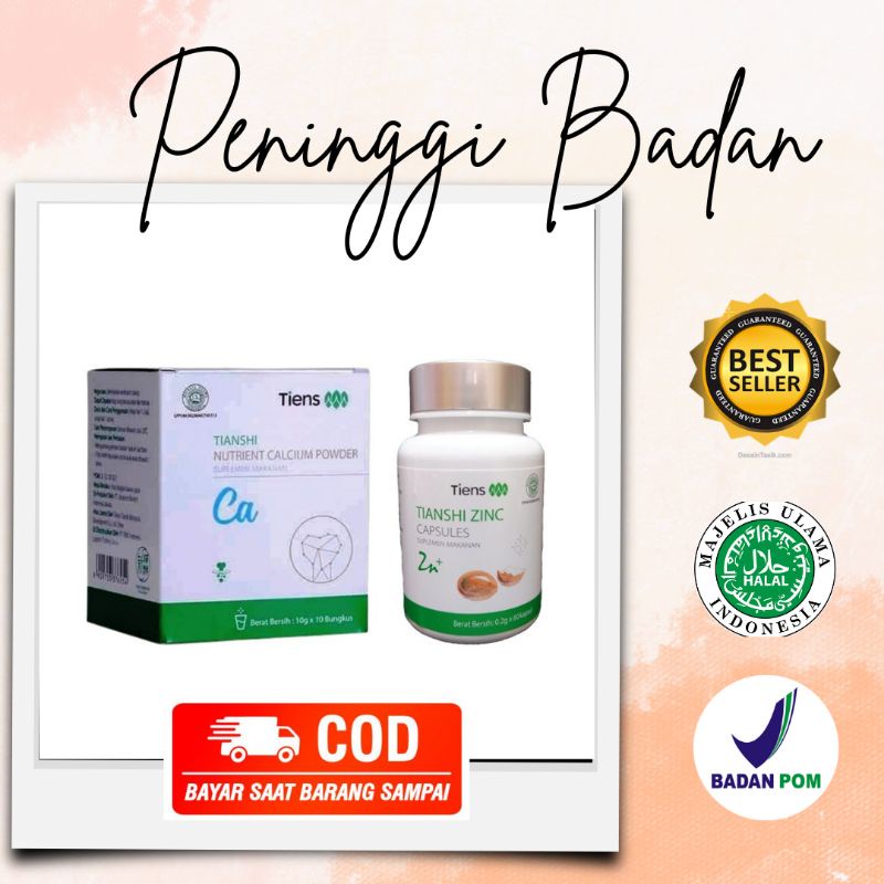 Jual SUSU PENINGGI BADAN TIENS NUTRIENT CALSIUM POWDER | SUPLEMEN ...