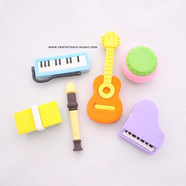 Jual Music Instrument Eraser Set - 1 | Penghapus Eraser motif Alat ...