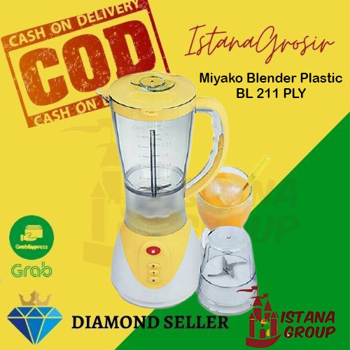 Jual Miyako Blender Plastic BL 211PLY BL 211 PLY 2L Kuning | Shopee Indonesia