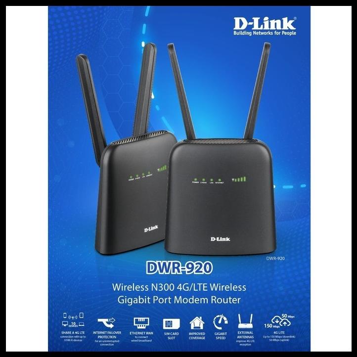 Jual D-Link Dwr-920 Dwr920 : Modem 4G Lte Wireless N 300 Router ...