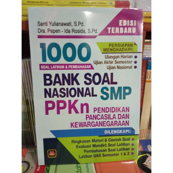Jual BUKU 1000 BANK SOAL NASIONAL PPKN UNTUK SMP | Shopee Indonesia