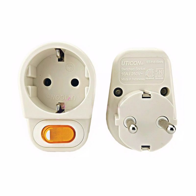 Jual STOP KONTAK ARDE STEKER DAN SAKLAR UTICON ST-118 SWN | Shopee ...