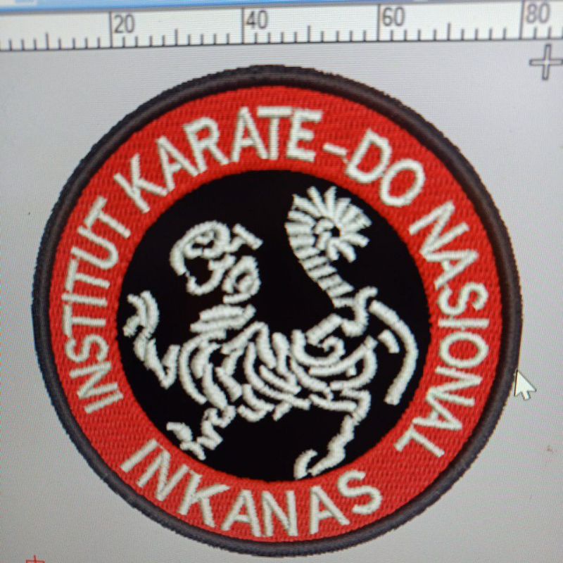 Jual Patch Bordir Logo Institut Karate Do Nasional | Logo Bordir ...