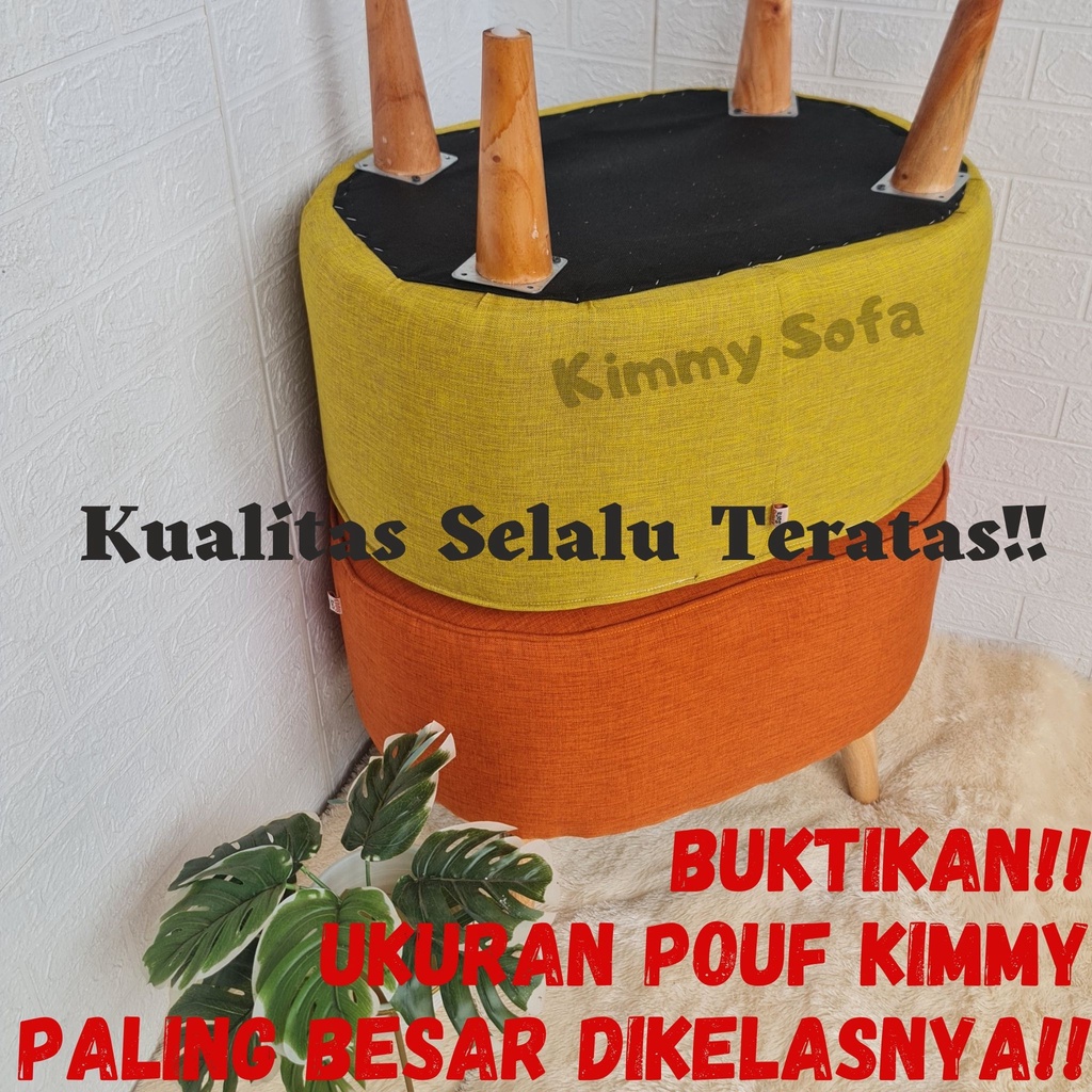 Jual KIMMYSOFA Puff Stools Oval 65cmx50cm | Shopee Indonesia