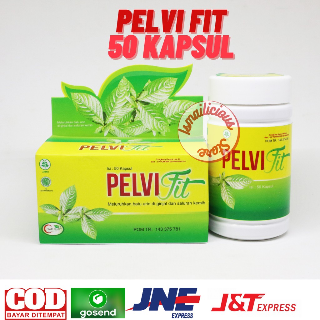 Jual PELVI FIT 50 KAPSUL, OBAT BATU GINJAL AMPUH, Herbal Obat Batu ...