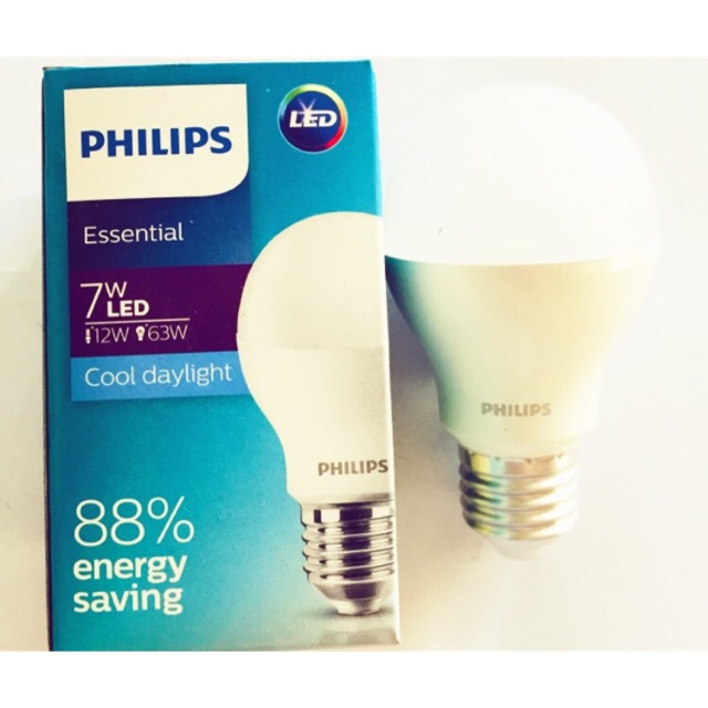 Jual PHILIPS LED 7W ESSENTIAL NYALA PUTIH COOL DAYLIGHT | Shopee Indonesia