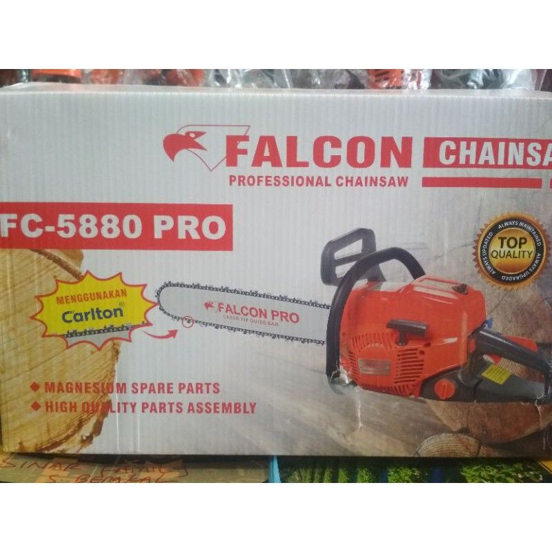 Jual SENSO FALCON 5880 // CHAINSAW 5800 // MESIN POTONG KAYU | Shopee ...