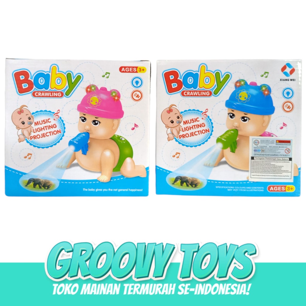 Jual Mainan Anak Bayi Merangkak Baby Crawling Light & Sound 588-6 ...