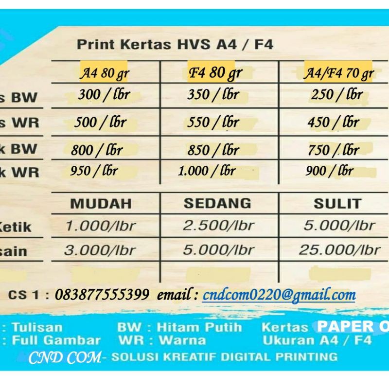 Jual Print / Cetak Dokumen A4 berwarna | Shopee Indonesia