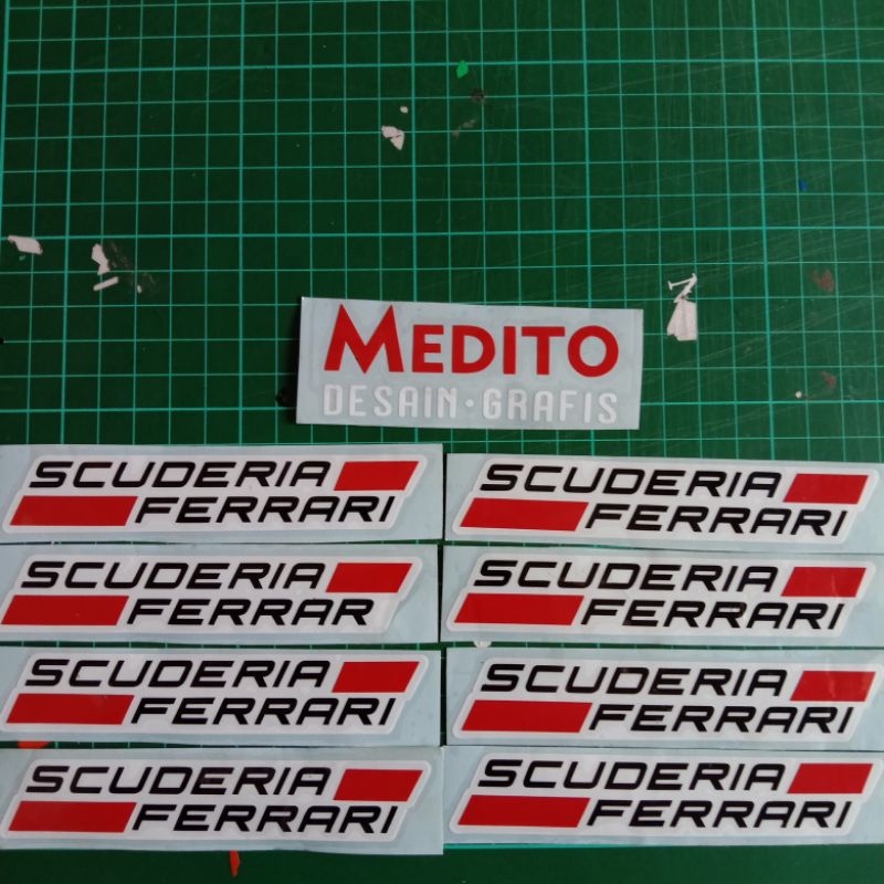 Jual Sticker Cutting SCUDERIA FERRARI | Shopee Indonesia