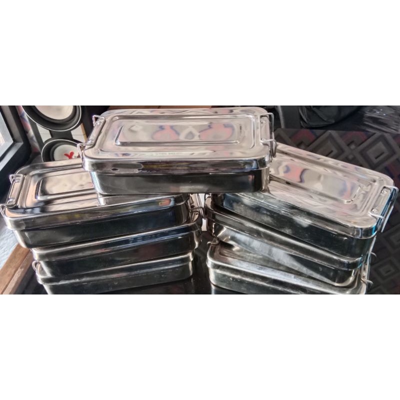 Jual instrumen box stainless dengan pengunci 20x10x5cm | Shopee Indonesia