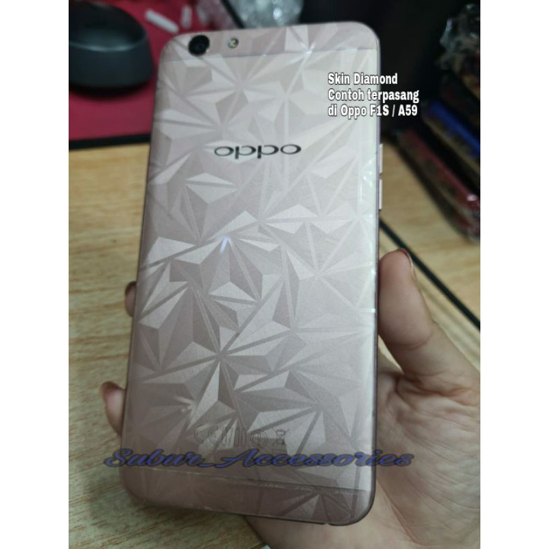 Jual Garskin Diamond 3D Oppo F1S F3 F3+ Plus F5 F7 F9 F11 F11 Pro F15 F19 Pro A37 A37F A39 A57 ...