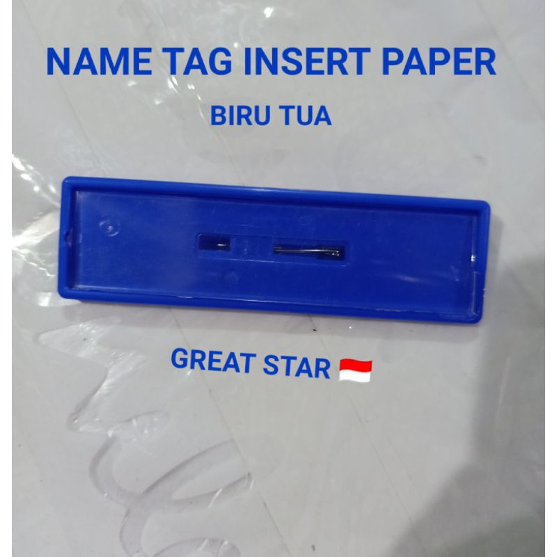 Jual NAME TAG INSERT PAPER PENITIK (PCS / ECERAN) | Shopee Indonesia