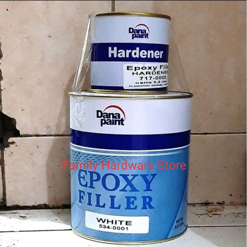Jual Epoxy filler dana paint ( putih ) 1 kg. epoxy putih dana paint ...