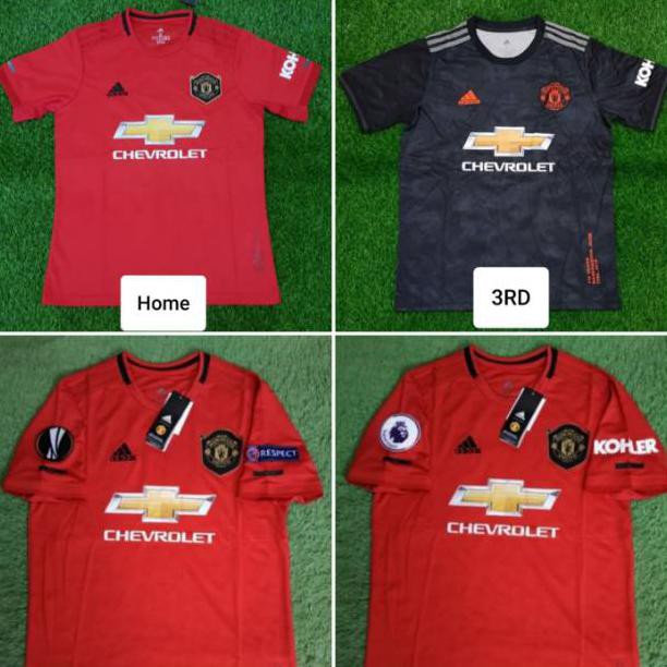 Jual JERSEY BOLA MANCHESTER UNITED HOME 3RD FULL PATCH EPL UEL NEW 2019 ...