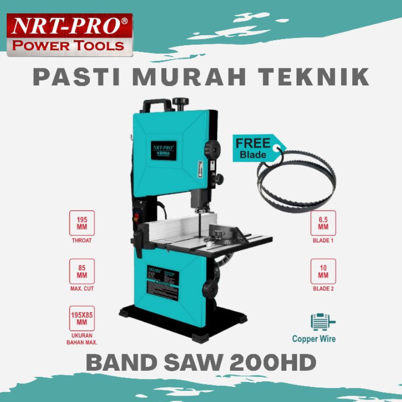 Jual MESIN GERGAJI KAYU TULANG/GERGAJI PITA 10 INCHI/BAND SAW NRT PRO ...