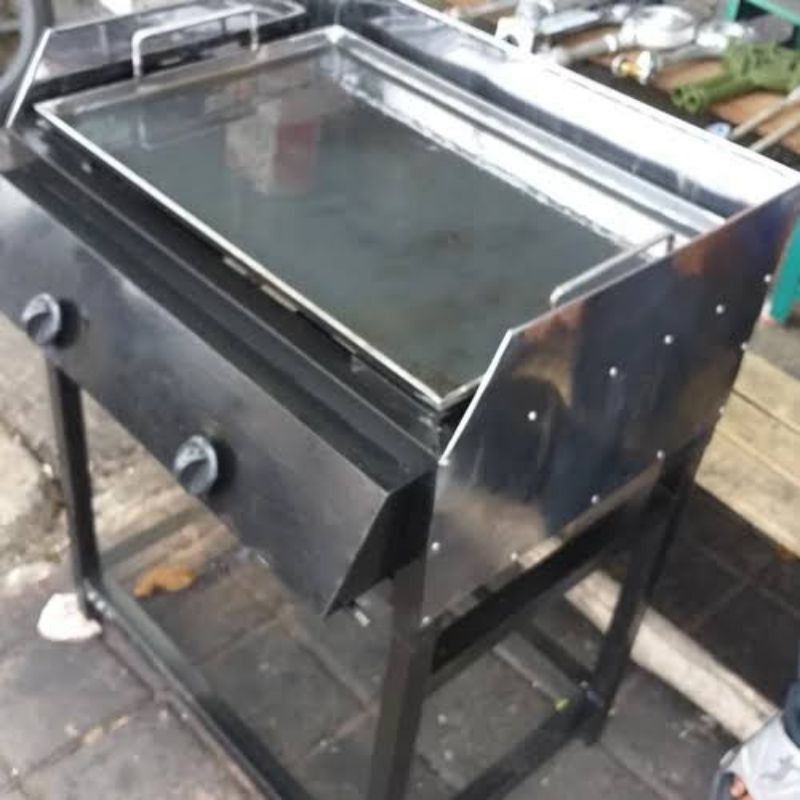 Jual [STAINLESS 3MM] WAJAN ROTI BAKAR / WAJAN BURGER / WAJAN PANJANG ...