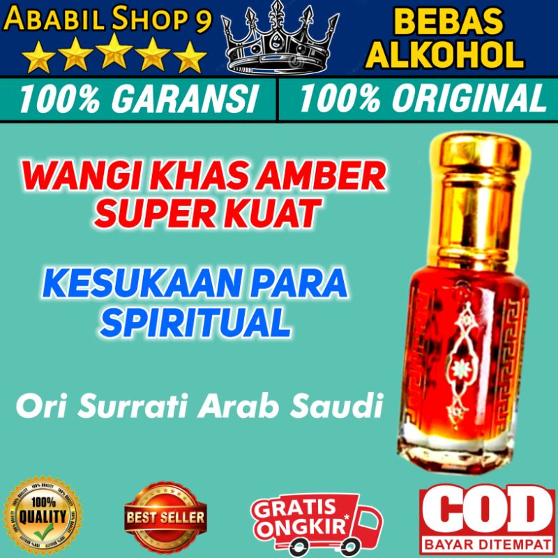 Jual PARFUM SHAMAMATUL AMBER NO. 2000 SURRATI NON ALKOHOL AMBAR MADINA 6ML | Shopee Indonesia