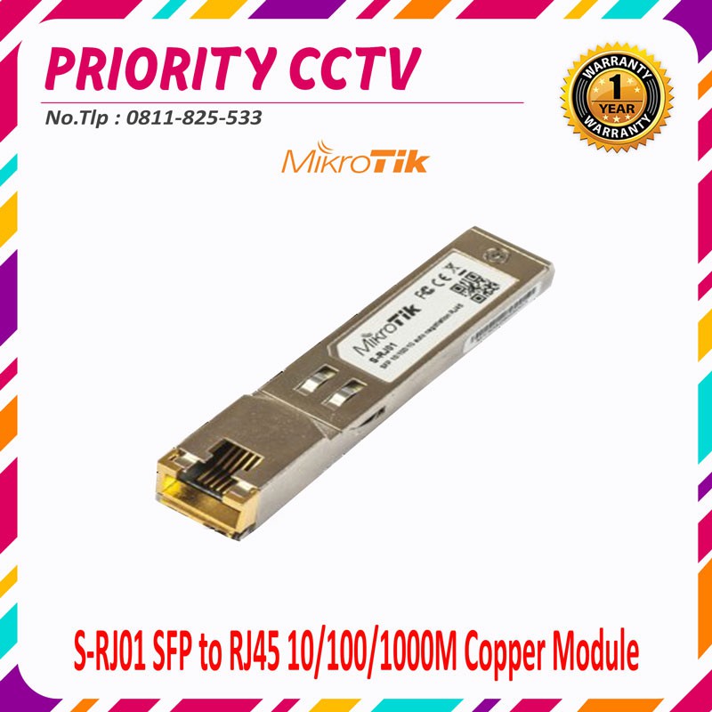 Jual Mikrotik S-RJ01 SFP to RJ45 10/100/1000M copper module | Shopee ...