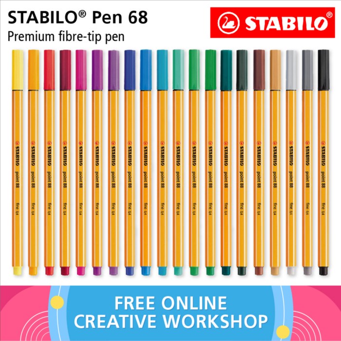 Jual Pulpen - Stabilo Set 20 - Point 88 Starter Pack / Fineliner / Pen ...