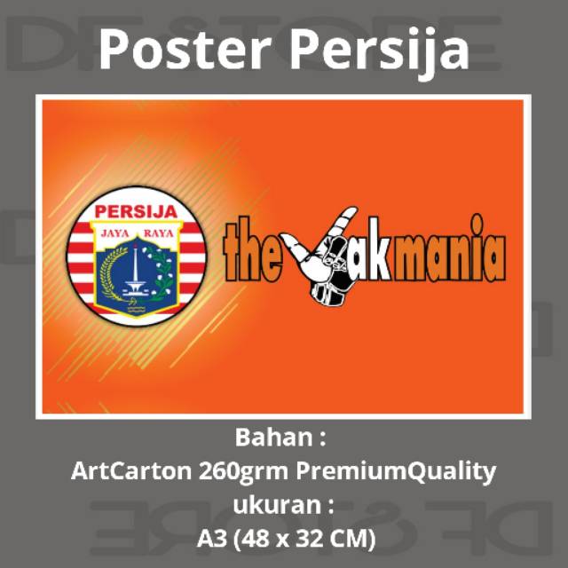 Jual Poster Persija Jakarta the jakmania | Shopee Indonesia