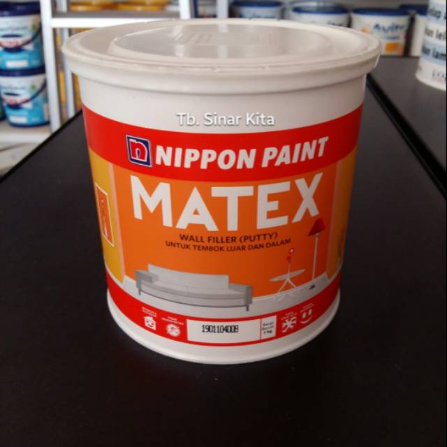 Jual Plamir | Dempul Tembok | Wall Filler 1kg - MATEX by NIPPON PAINT ...